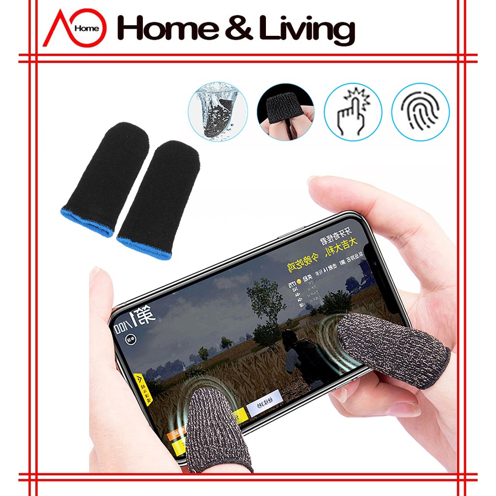 AO Home 1 Pair Mobile Phone Game Finger Sleeve Controller Breathable ...
