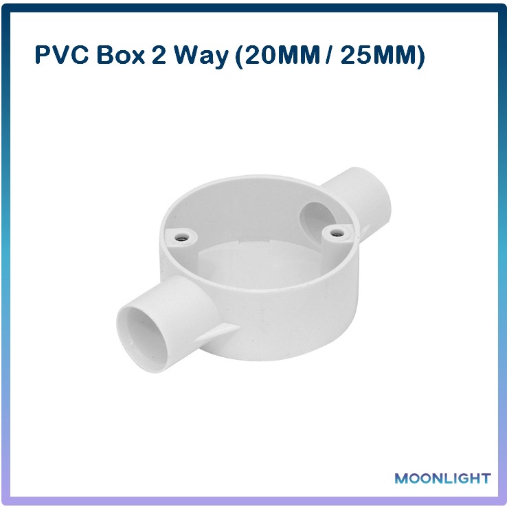 PVC 2 Way Box for Conduit PVC Pipe Fitting (20MM / 25MM) | Shopee Malaysia