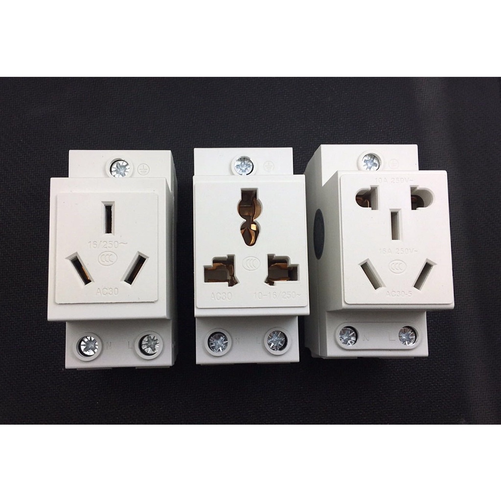 [high Quality Product] Ac30 Rail Type Socket Modular Power Socket Multi Function Socket 3 4 5
