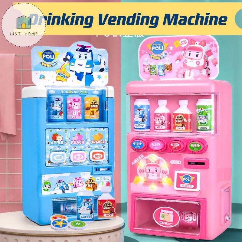 KIDS SIMULATION DRINKING VENDING MACHINES TOYS MAINAN MESIN MINUMAN ...