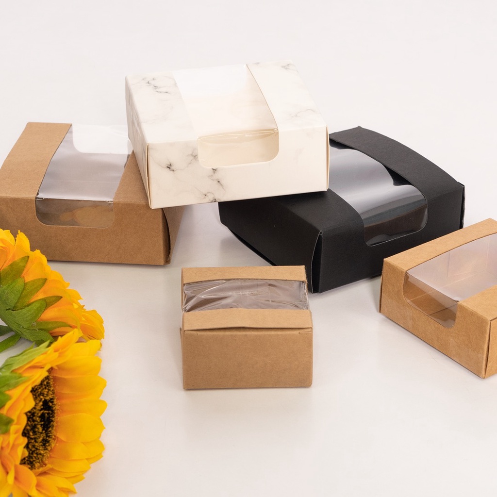Window Square Box / Window Kraft Paper Box / Surprise Gift Box / Candy ...