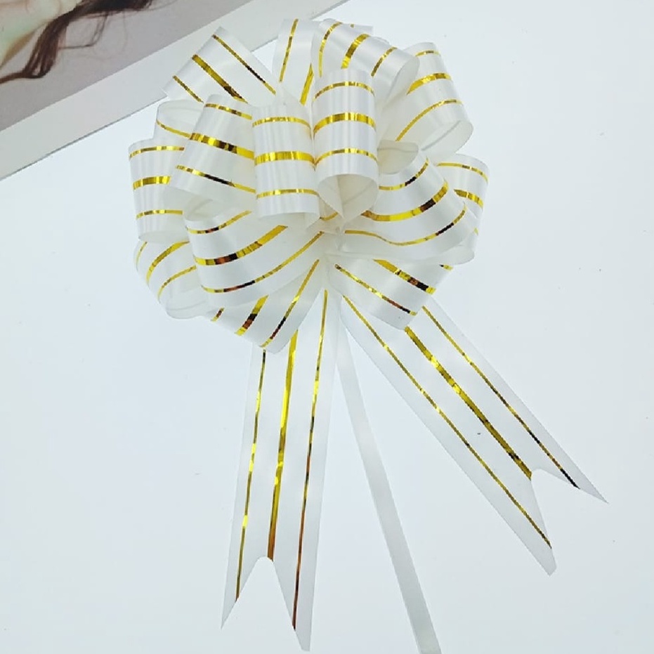(1PCS) 12CM 18CM Ready Made Ribbon Bow / Pull Ribbon Bow / Ribbon Tarik ...