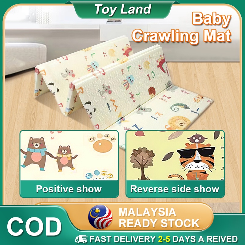 Baby Play Mat Crawling Playmat Kids Foldable Crawling Carpet Floor ...