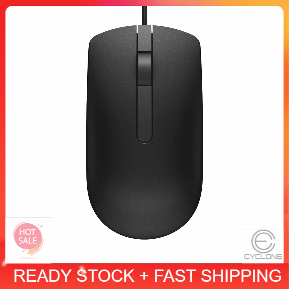 DELL OPTICAL WIRED MOUSE MS116 - BLACK 100% ORI WITH ONE YEAR WARRANTY ...