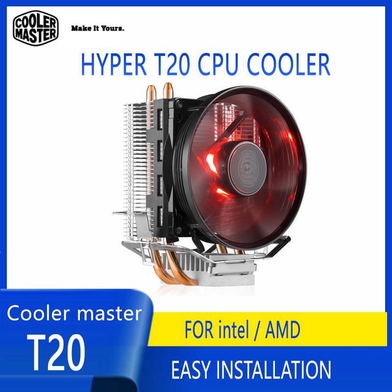 Cooler Master Hyper T20 RR-T2V1-20FK 2 Heat pipe CPU Cooler For Intel ...