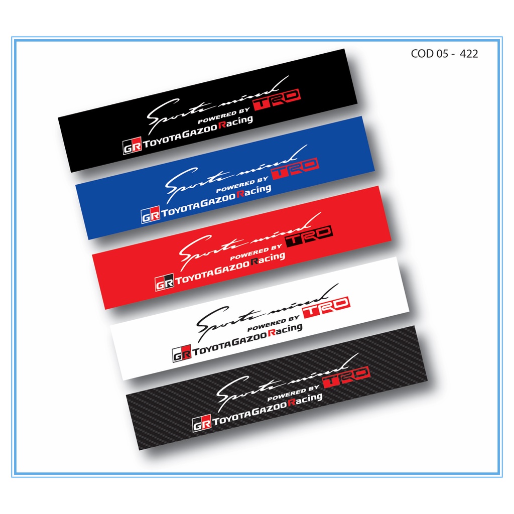 TOYOTA 4X4 GR 2022 GAZOO RACING Front windshield sticker 52''x 10 ...