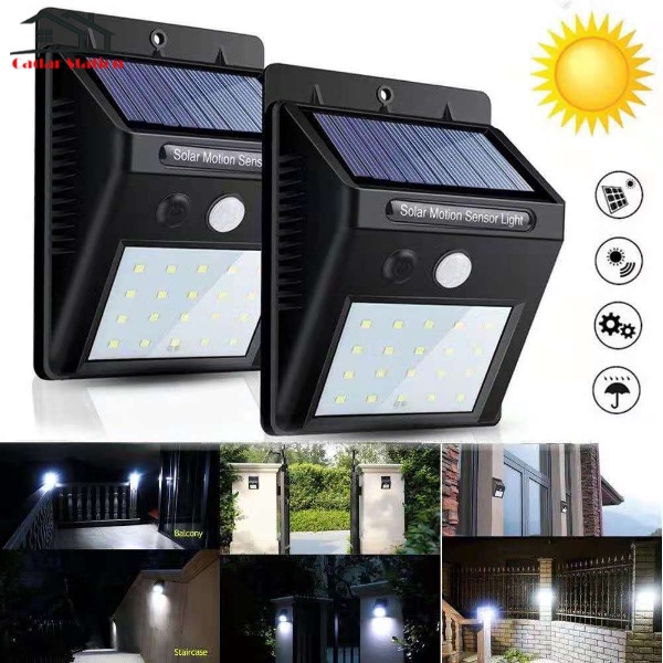 CS_30 LED Lampu Solar Pengesan Pergerakan Outdoor Solar Motion Sensor ...