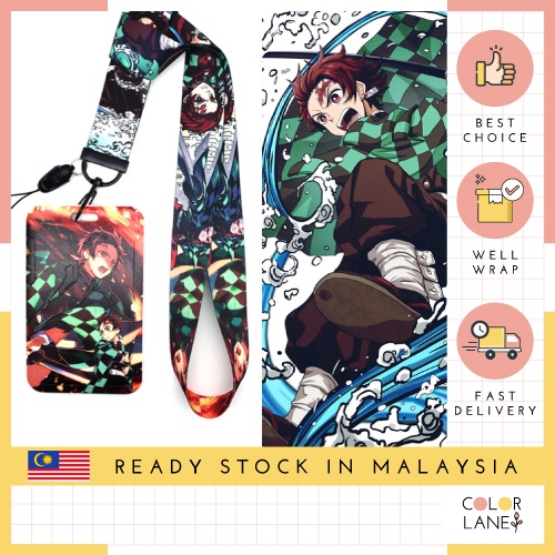 *Ready Stock*Demon Slayer Kimetsu no Yaiba Card Holder+Lanyard (Set ...