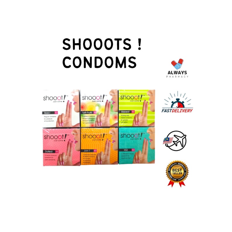 SHOOOT CONDOMS (3'S) | Shopee Malaysia