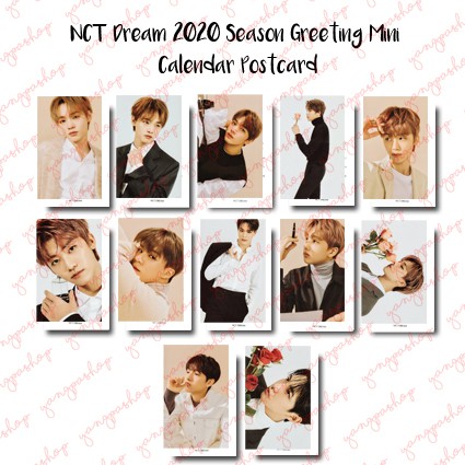 Dream POSTCARD 2020 SEASON GREETING NDRE MINI CALENDAR FAN MADE ...