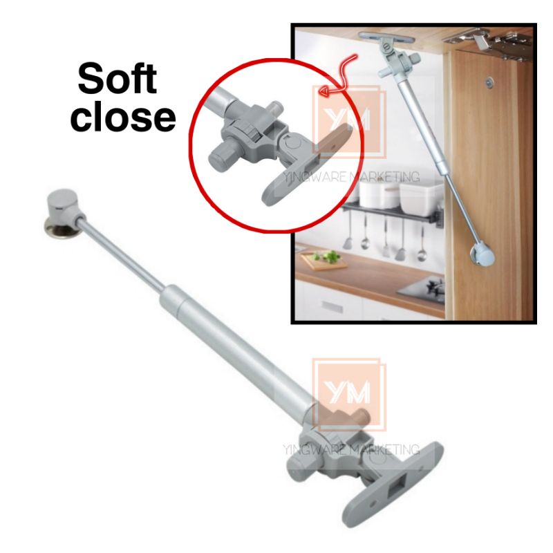 Soft close gas spring with damper hydraulic pneumatic support door lift ...
