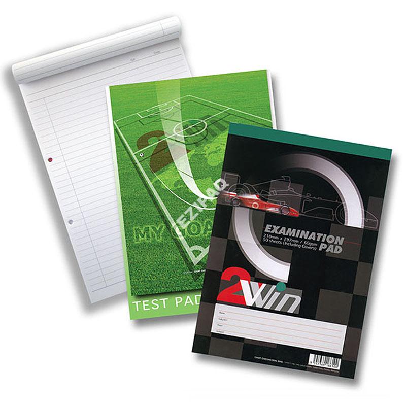 A4 EXAM PAD TEST PAD Examination Pad Test Pad (70gm x 50's) Foolscap ...