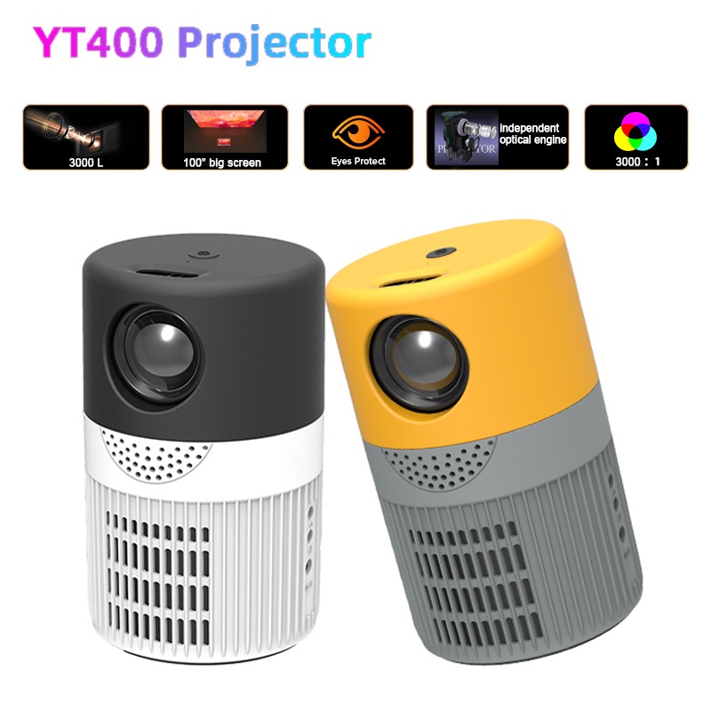 YesIdo YT400 Pocket LED Mini Projector Gift for Man Micro Video Game ...
