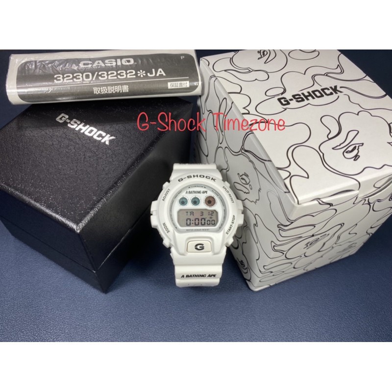 Promotions Authentic Casio G-Shock DW-6900 x BAPE (white colour ...