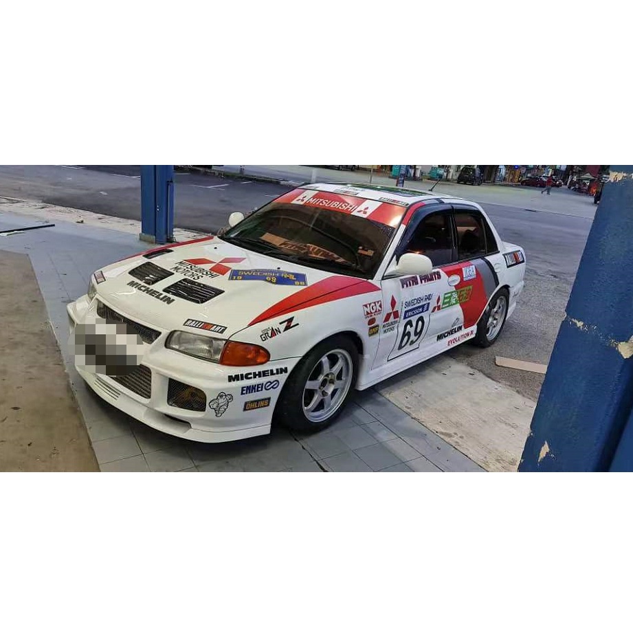 MITSUBISHI RALLIART WIRA EVO BODY STICKER | Shopee Malaysia