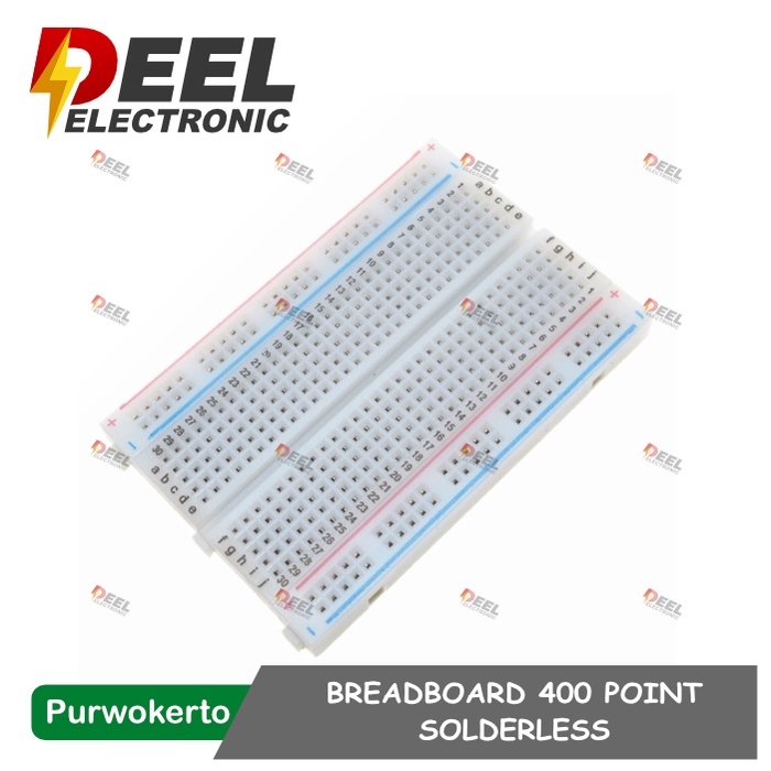 Breadboard MINI 400 POINT SOLDERLESS PCB BREADBOARD PROJECT PROTOTYPE ...