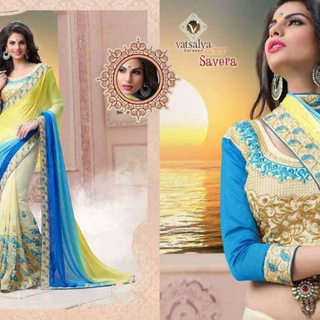 Fancy Dinner Saree @RM145 included postage. (Within Malaysia) | Shopee ...