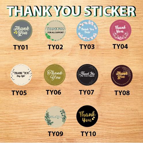 🔥 READY STOCK 🔥 THANK YOU STICKER / APPRECIATION STICKER / STIKER ...