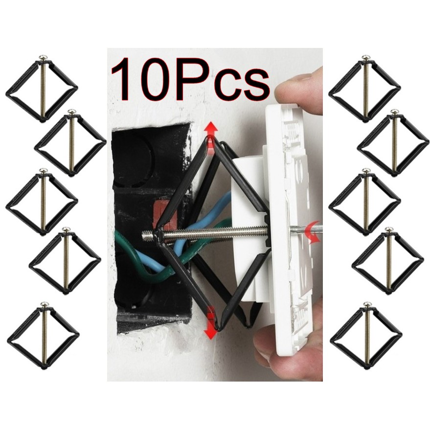 10pcs Rod Wall Cassette Screws Electrician Accessories Wall Mount ...