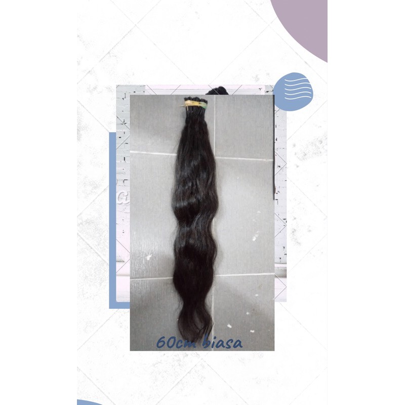 Original 60cm regular extension hair 100 strands | Shopee Malaysia