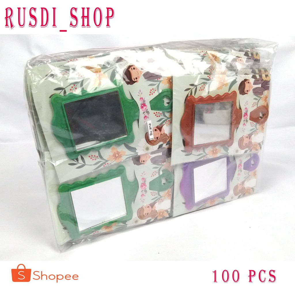Souvenir glass color box with base packaging contains 100 pcs | Shopee ...