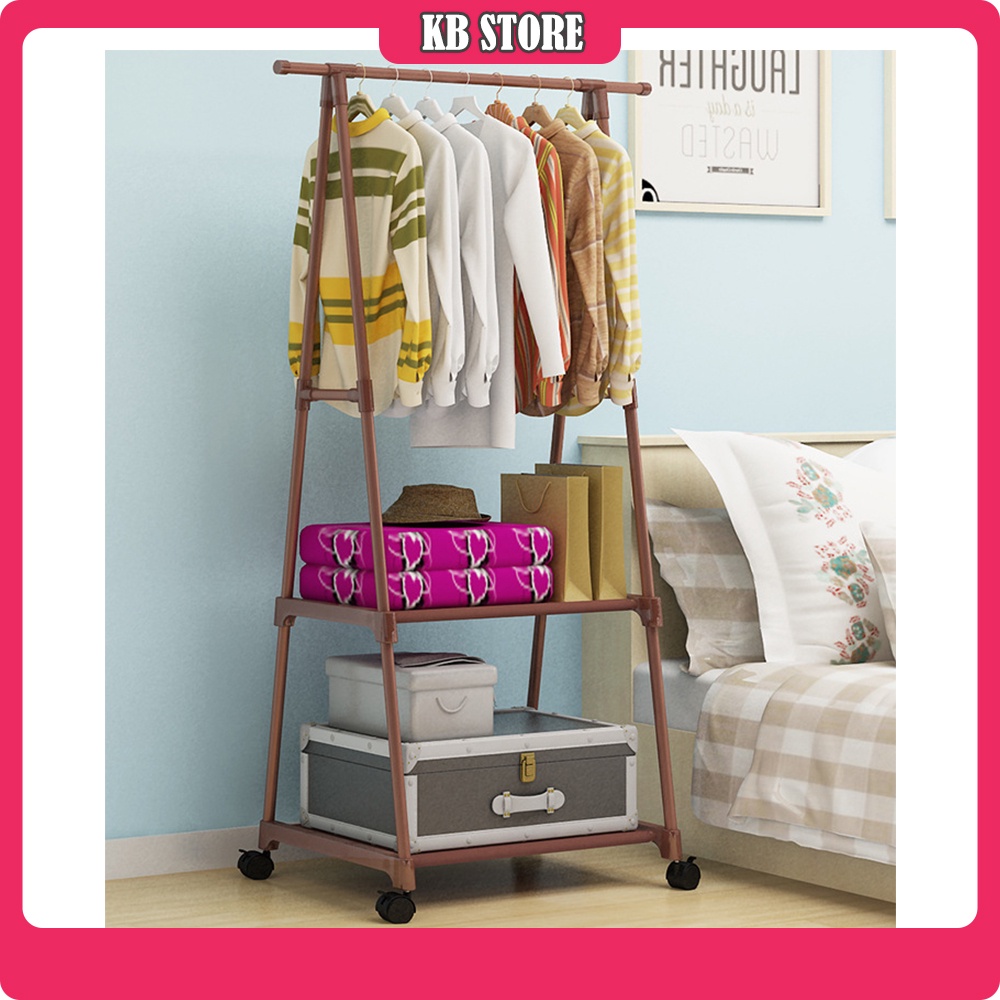Laundry Rack Cloth Clothes Rack Hanging Organizer Rak baju Rak baju ...