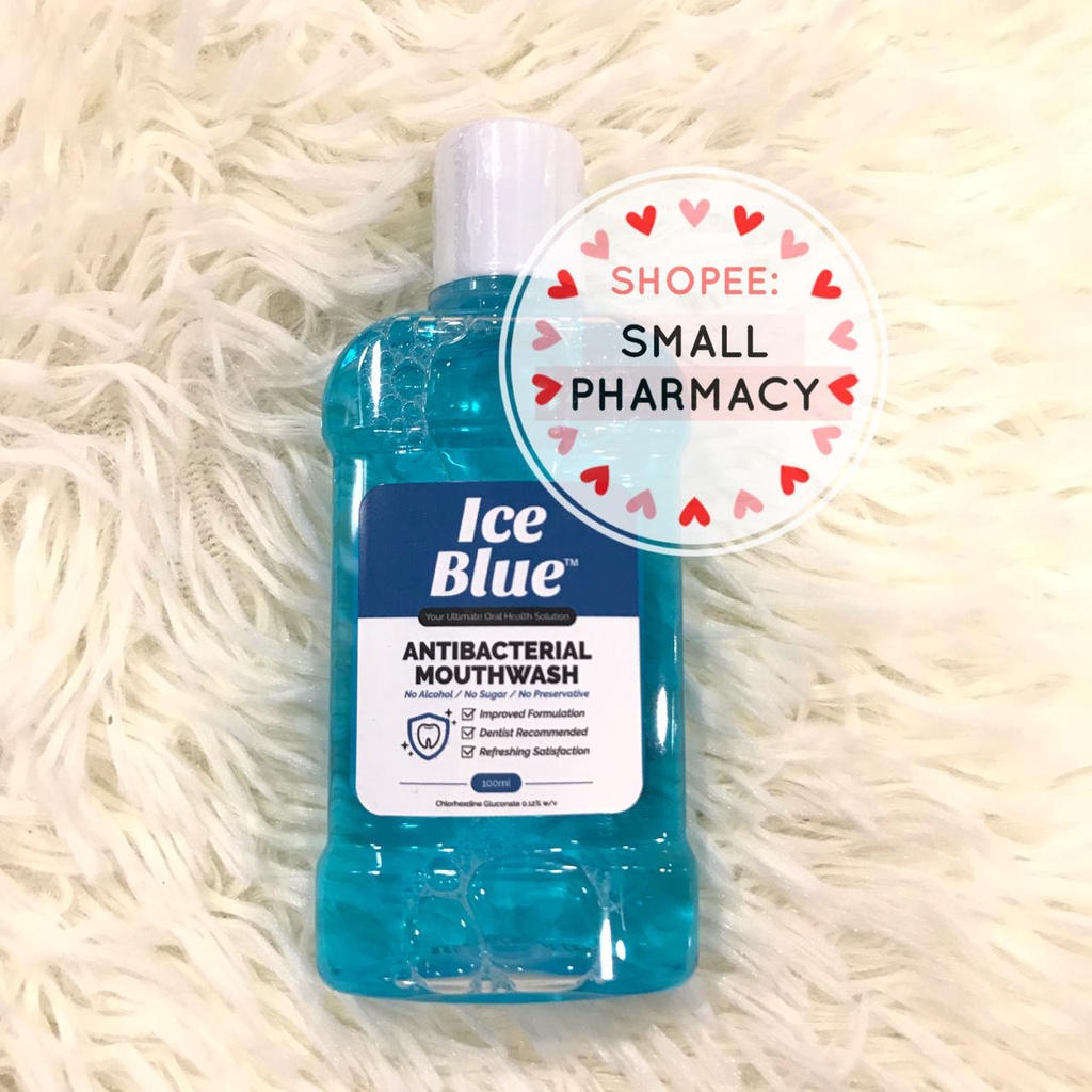 Ice Blue antibacterial mouth wash gargle 100ml / 400ml ( chlorhexidine ...