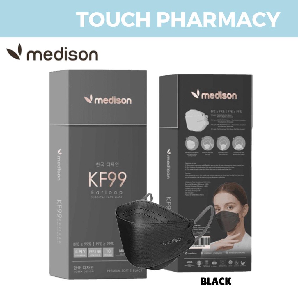 MEDISON KF99 ADULT Face Mask /Korean Standard/Korean Design 10's/BOX ...