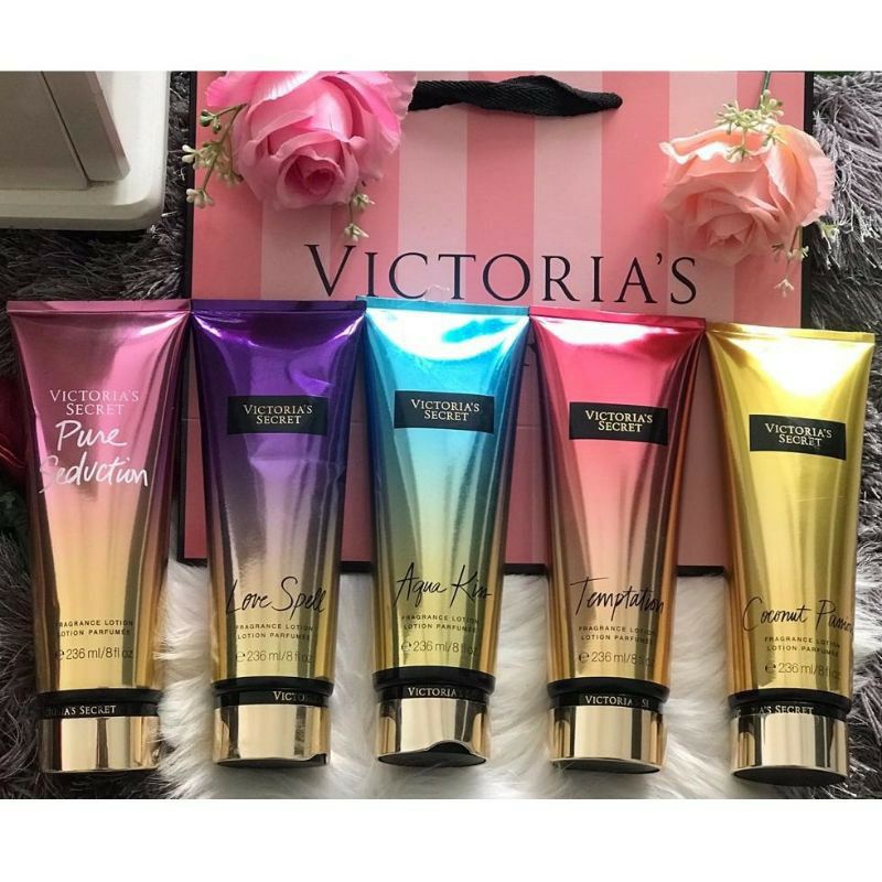 Victoria's Secret Body Lotion Pure Seduction / Love Spell / Aqua Kiss ...