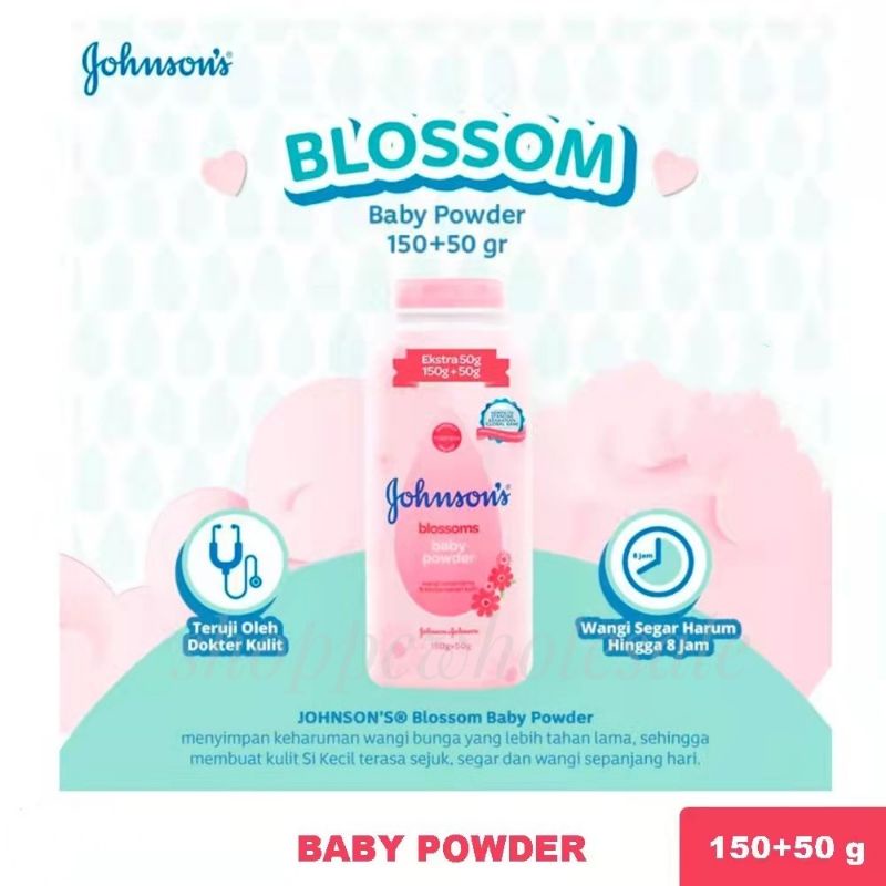 Johnson's® Blossoms Baby Powder 100g & 200g *NO CORNSTARCH* | Shopee ...