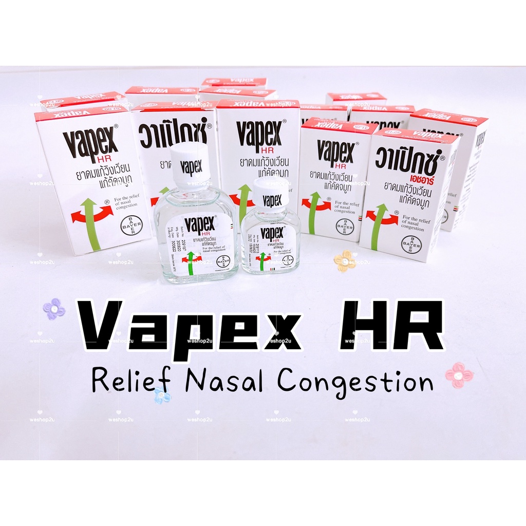 READY STOCK!!!Vapex HR Oil Thai Herbal For Relief Nasal Congestion Dizziness Inhaler [14ml/5ml ...
