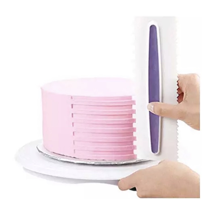 3Pcs/Set Cake Decorating Comb Cake Scraper Smoother Cream Decorating ...