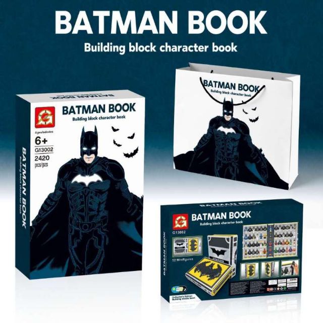 G13002 SUPERHEROES BATMAN BOOK BUILDING BLOCK (52 MINIGURES) | Shopee ...