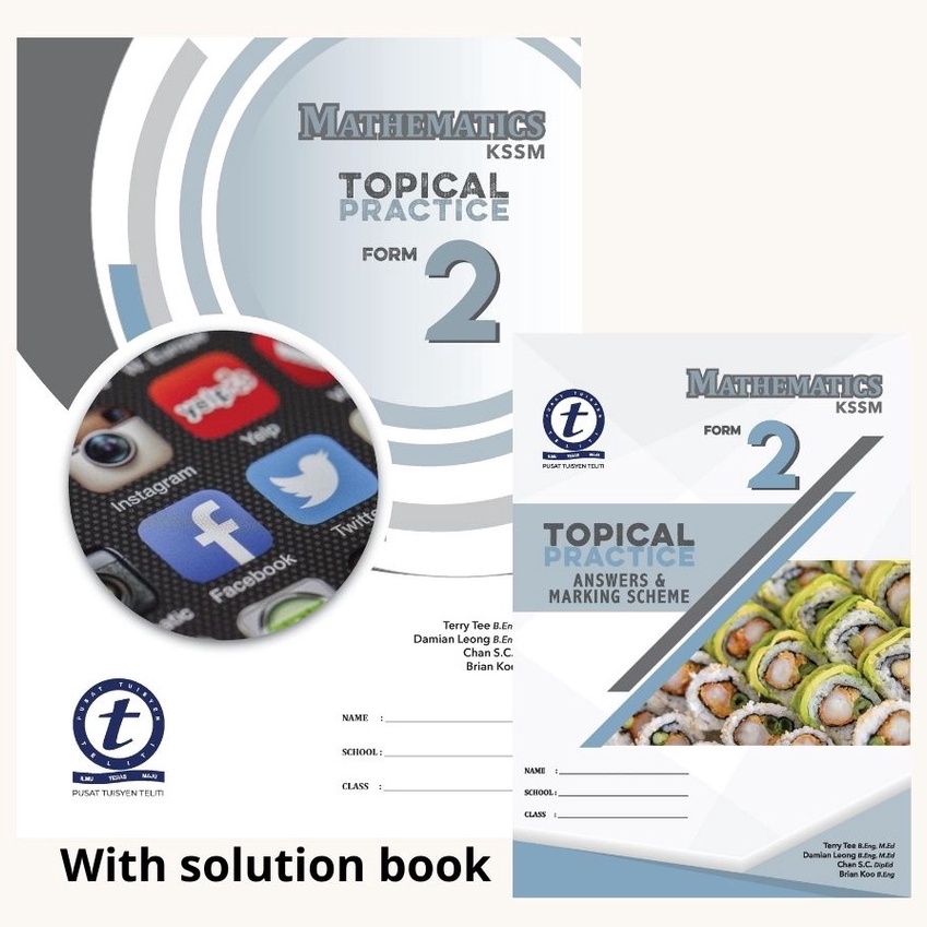 FORM 2 MATHEMATICS TOPICAL PRACTICE BOOK WITH SOLUTION BOOK | Shopee ...