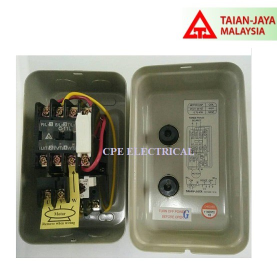 TAIAN JAYA DOL Magnetic Starter 1HP 2HP 3HP 5HP 7.5HP AC 240V 415V ...