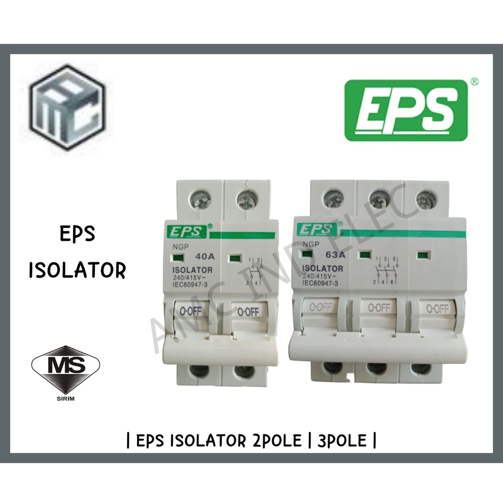 EPS 40A 63A 2POLE 3POLE MAIN SWITCH ISOLATOR | Shopee Malaysia EPS 40A 63A 2POLE 3POLE MAIN SWITCH ISOLATOR | Shopee Malaysia