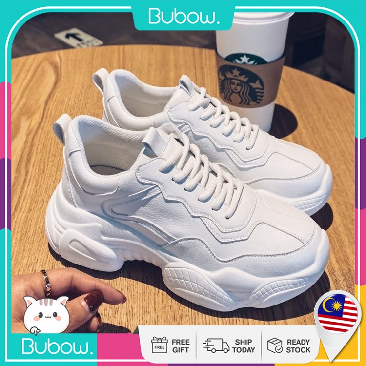 READY STOCK🔥BUBOW Sneakers Women Kasut Wanita Korea Style Simple Design ...
