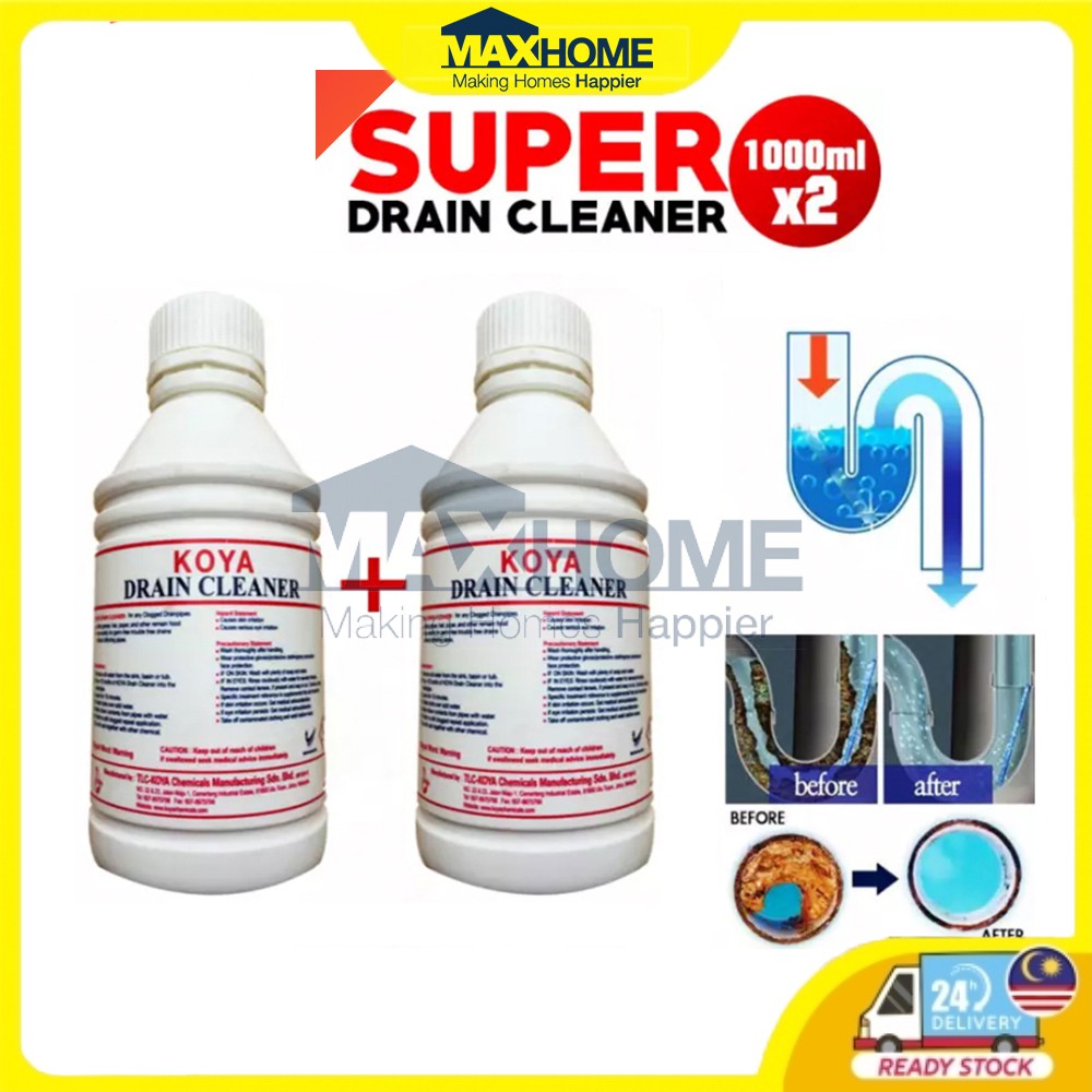 (2- pcs) KOYA 500ml Drain Cleaner and Deodorizer USA Formulated | Shopee Malaysia