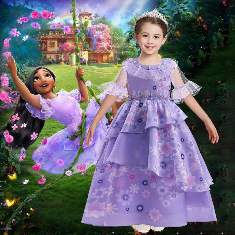 Isabela's Iconic Dress A Beautiful Lilac And Pink Frilled Gown For ...