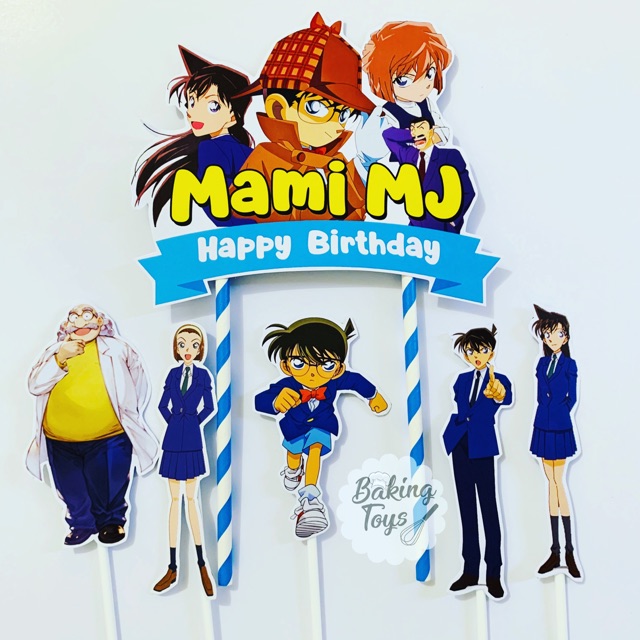 Detective Conan Birthday Cake Topper | Shopee Malaysia
