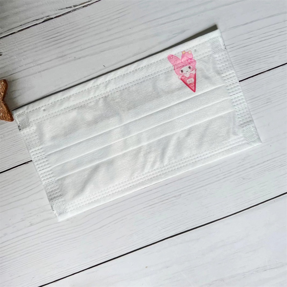 White Cartoon Mask Cinnamoroll Printing Pattern Mask White High-value ...