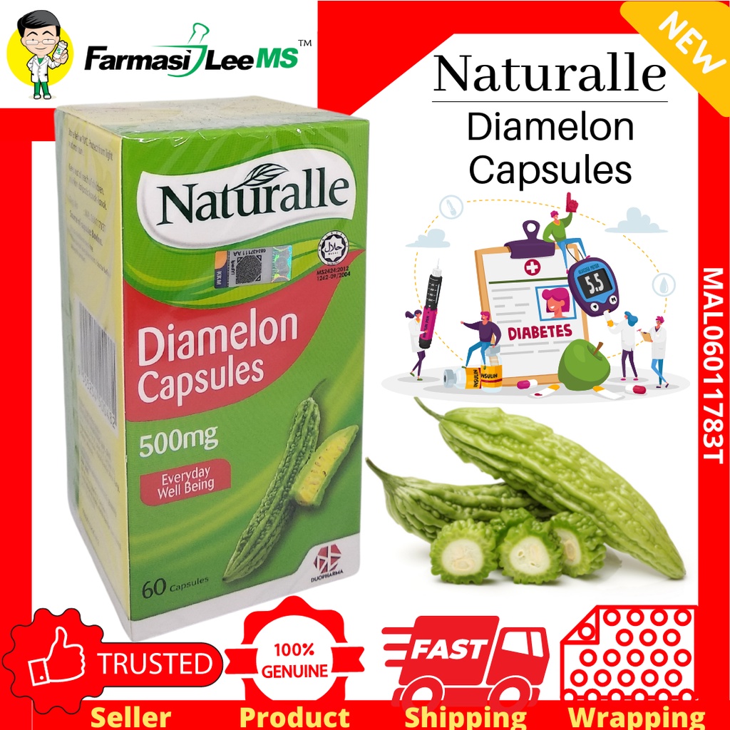 Diamelon Capsules 500mg Naturalle 60s (Exp 07/2025) | Shopee Malaysia