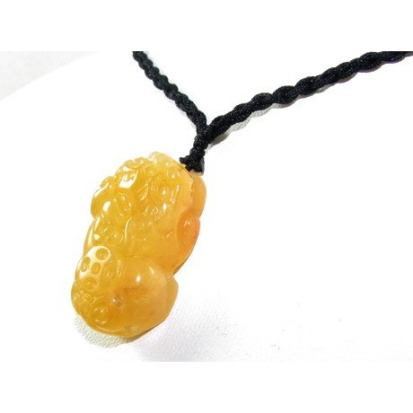 Yellow Jasper Pi Yao Protection Pendant Amulet - Feng Shui Cure ...