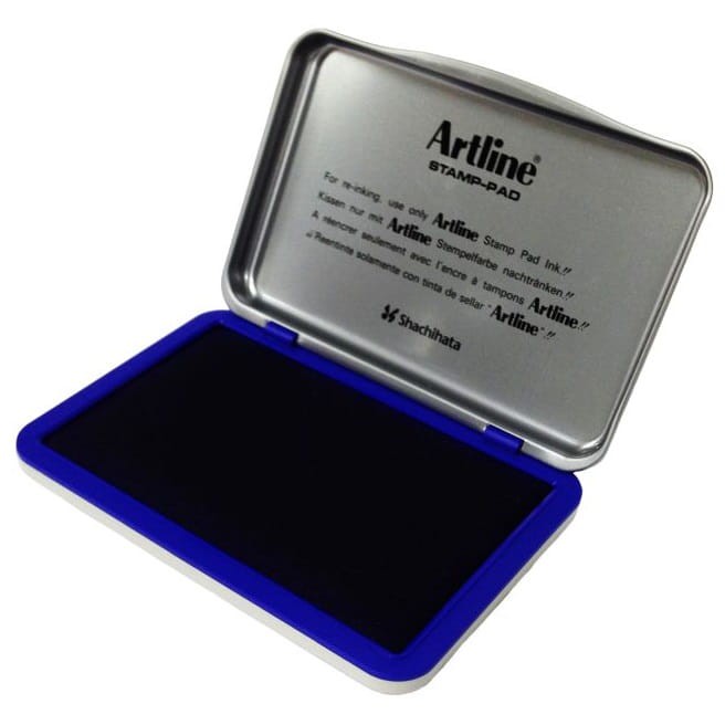 Artline Stamp Pad ( Blue / Red) for rubber stamp / chop use | Shopee ...