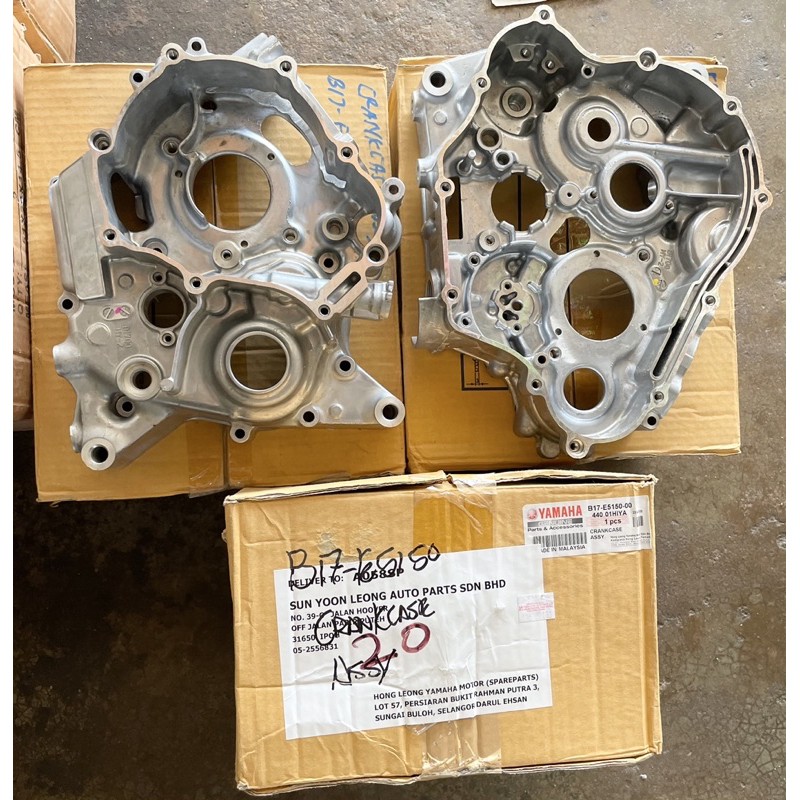 Y15ZR CRANKCASE ASSY KULIT ENGIN TENGAH SET ORIGINAL 100% HLY B17 (MALAYSIA VERSION) FOR YAMAHA ...