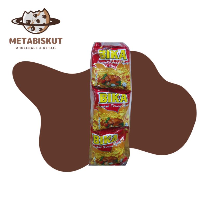 BIKA KEROPOK PERISA AYAM (60G X 10 PACKS) | Shopee Malaysia
