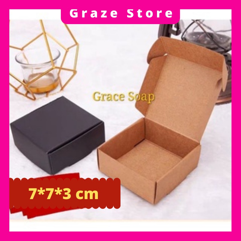 10 pcs Handmade Soap Packaging/ Kraft Box/ Gift Box/ Kotak Sabun Buatan ...