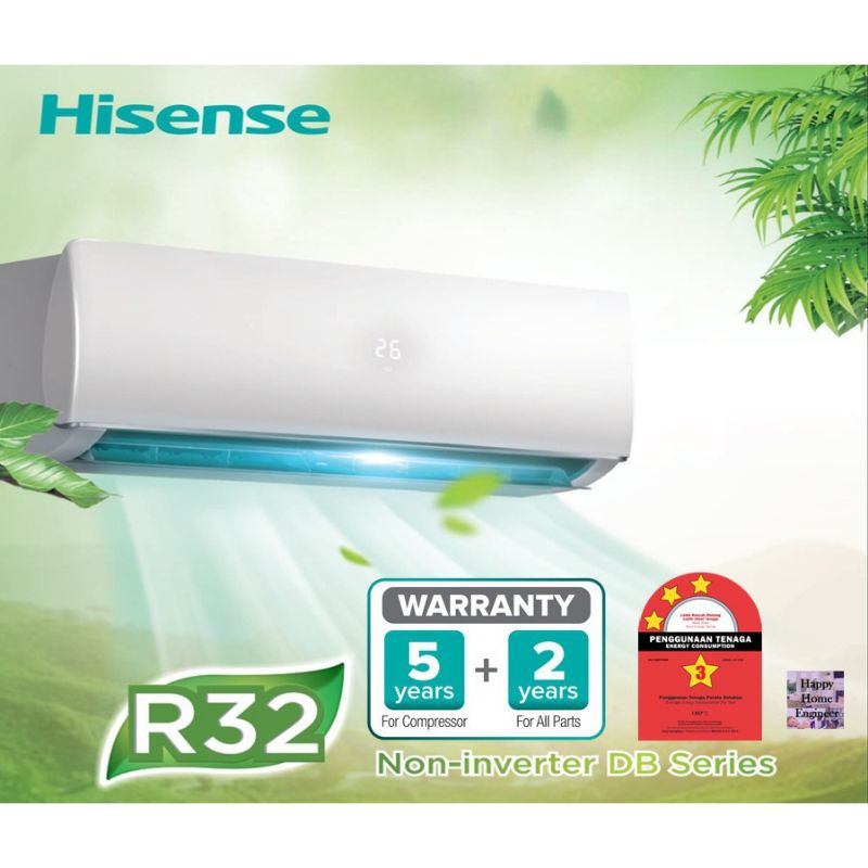 Hisense R32 2.0HP Non inverter | Shopee Malaysia