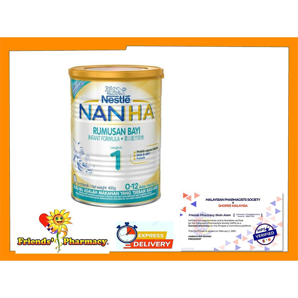 ⭐️ NANHA⭐️NESTLE NANHA STEP 1 400g [ MILK POWDER INFANT ] | Shopee Malaysia