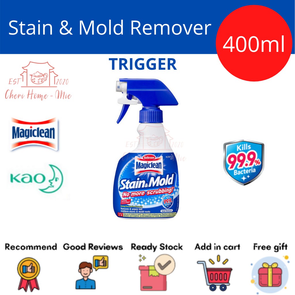 Kao Magiclean Stain & Mold Remover Trigger & Refill 400ml 除霉剂 | Shopee ...